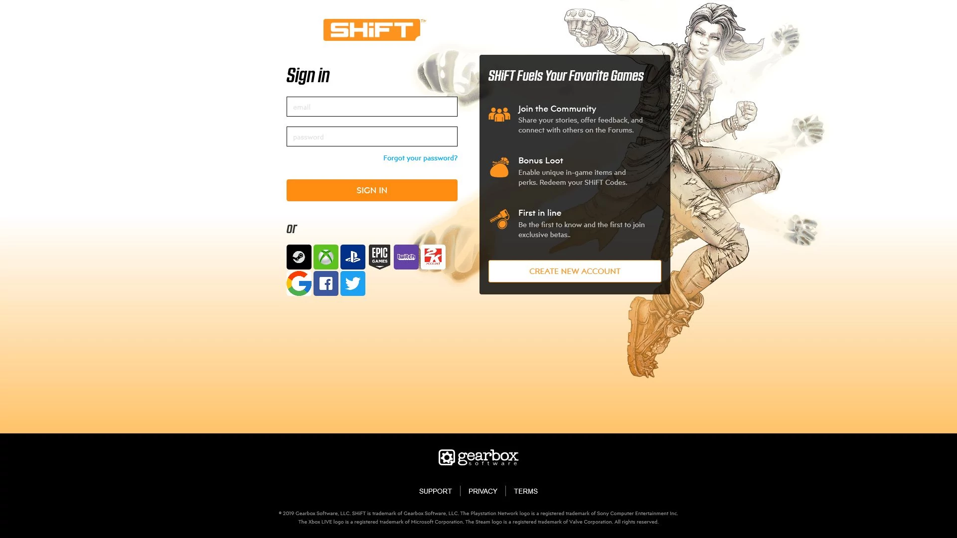 How to Redeem: SHiFT Website - ShiftCodesTK