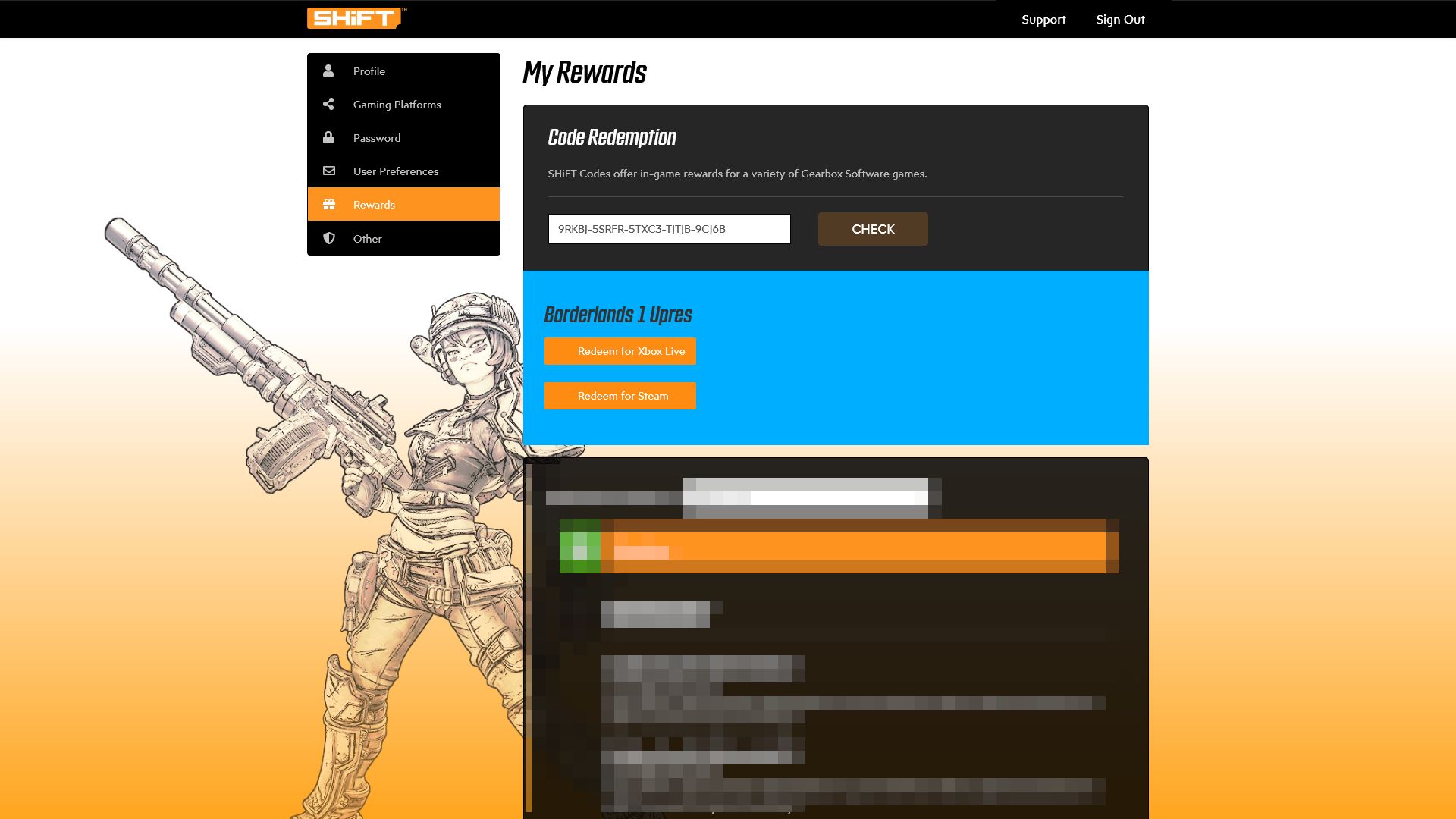 How to Redeem: SHiFT Website - ShiftCodesTK